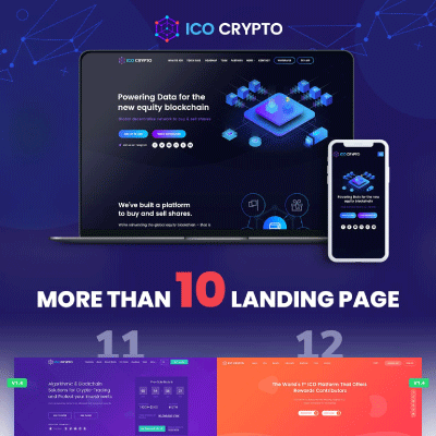 Cryptico – ICO Crypto Landing & Cryptocurrency WordPress Theme • SHOP ...
